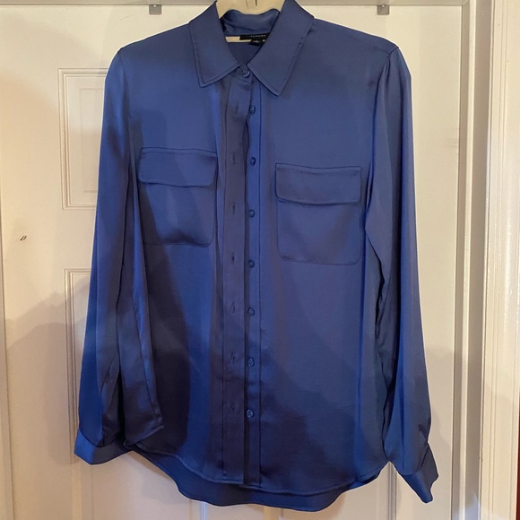 Alfani | Tops | Alfani Royal Blue Shirt | Poshmark